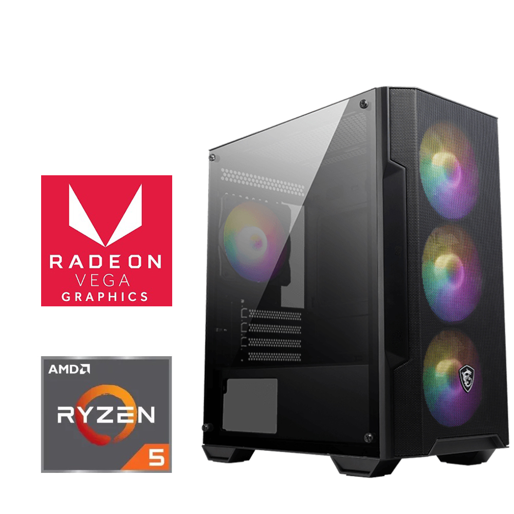 PC Gamer AMD Ryzen 5 5600G X RAM 16GB DDR4 X SSD NVMe 500GB X MSI M100A - Trulu Store